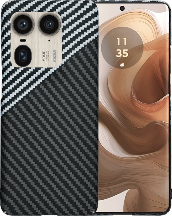Techsuit Carbonite FiberShell Carbon Back Cover hoesje voor Motorola ...