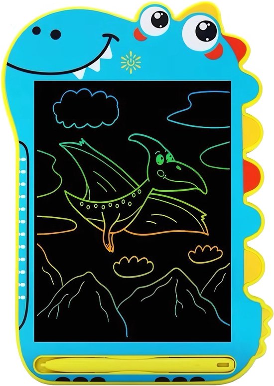 LCD Tekentablet Kinderen - Tekenbord Blauw - Leren tekenen - dino ...