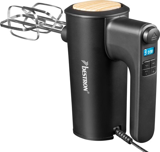 Bestron Power Handmixer, krachtige handmixer met 6 snelheden, turbo ...