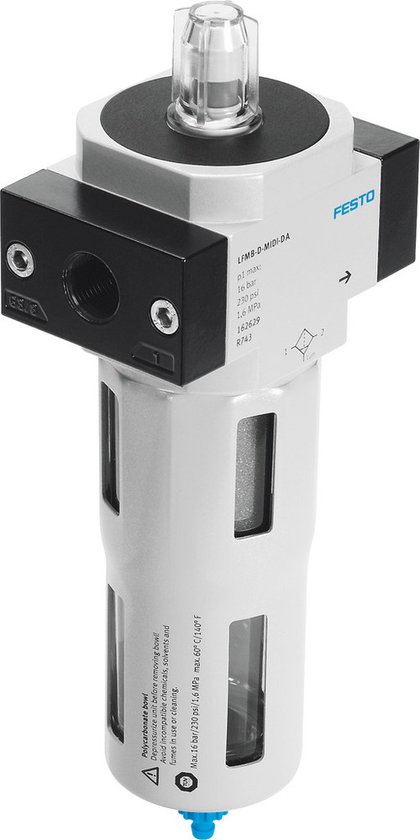Festo Fijnfilter G1/4'' 2-12bar 650l/min 1µm Mini - 532828 - P2Y4U | bol