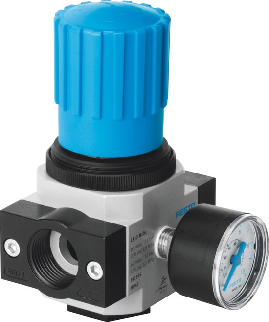 Festo Drukregelaar G3/8'' 0.5-12bar 3200l/min Midi - 192312 - P2YA9 | bol