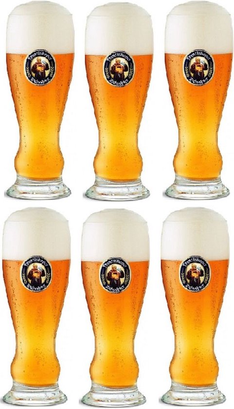Franziskaner Bierglas Weizen 500 ml - 6 Stuks | bol