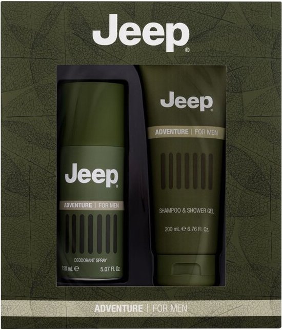 Jeep Adventure giftset voor heren met 200ml douchegel en 150ml ...