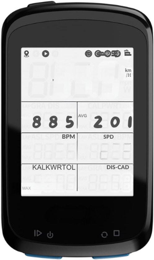 CC500 Fietscomputer GPS - Draadloze Fiets Snelheidsmeter, ANT+Bluetooth ...