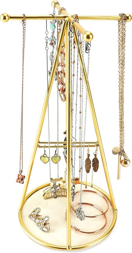 Pyramide Sieraden Houder Display Standaard met Ronde Basis - H29 cm ...
