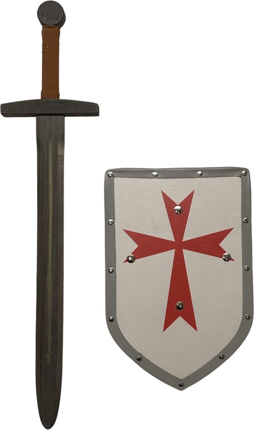 houtenzwaard en ridderschild rode kruis kinderzwaard ridderzwaard ...