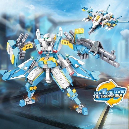 Sky Conqueror - Transformer Bouwset - Ruimtevaart Speelgoed - Robot Bouwpakket -... | bol