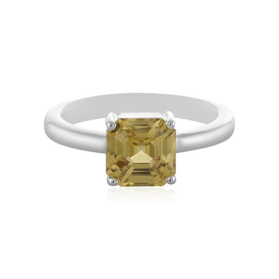 Cavill Berlin - Zilveren Ring - Gele Zirkoon - 925 Sterling Zilver ...