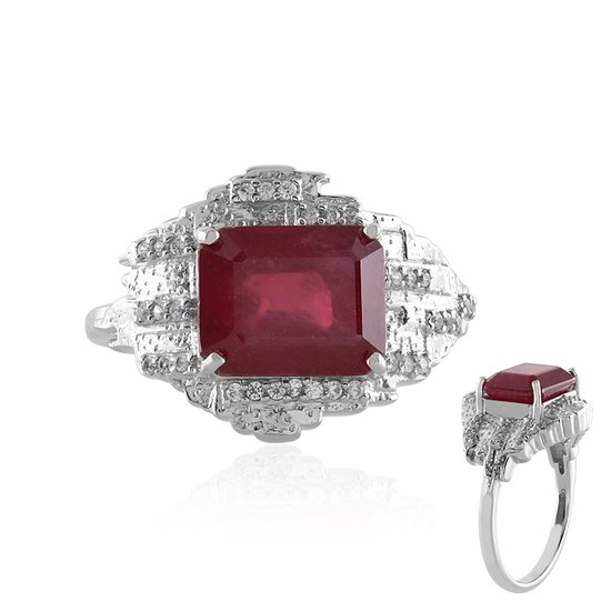 Cavill Berlin - Zilveren Ring - 925 Sterling Zilver - Bemainty Robijn ...