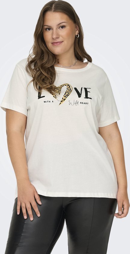 ONLY CARMAKOMA - CARFREA LIFE S/S WILD TOP BOX JRS - Dames - T-shirts | bol