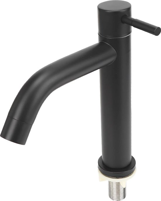 Enkele Koude Waterkraan Roestvrij Staal voor Badkamer en Toilet | bol