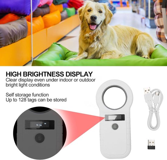 Mrs. Jones Dog microchip reader Peter microchip scanner 134.2khz 125 ...