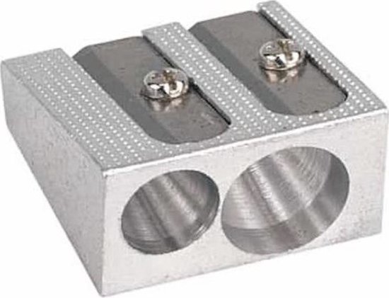 Nuvona Puntenslijper dubbel - metaal | bol