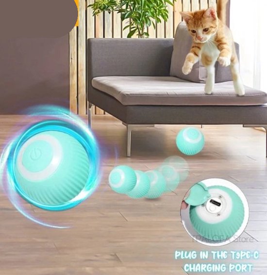 Slim Kat Speelgoed - Elektrische Bal - Automatische Rollende Bal Kat ...