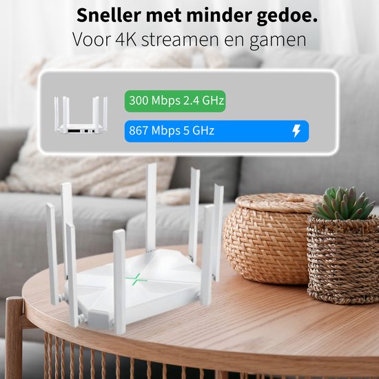 Phreeze 4K Router - Wifi Versterker - 300 Meter Bereik - Dual Band ...
