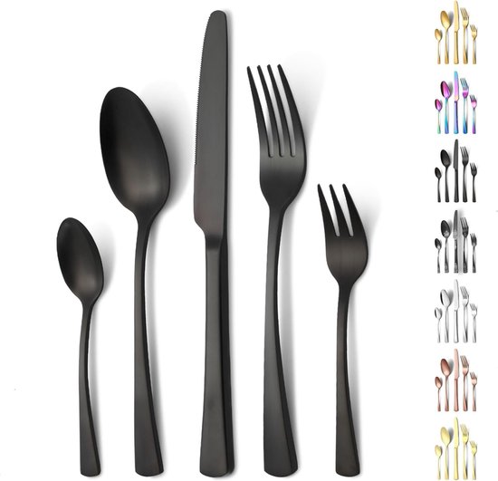 30 stuks bestekset voor 6 personen, premium roestvrij stalen bestekset ...