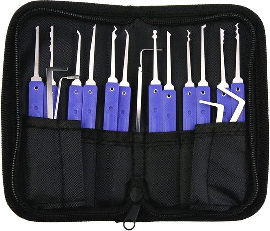 Civiele Lock Pick Set met Auto Jigglers - 12-delige Set voor Beginners ...