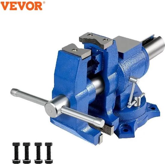Bramboo - Bankschroef - Heavy duty - Gietijzer - Blauw | bol