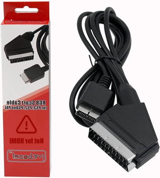Scart RGB AV-kabel met kleurendoos voor PS3 PS2 PSOne PAL | bol
