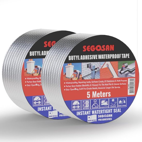 Butyl Tape 5CM x 5M - Waterdichte Tape voor Dak, Zwembad en ...