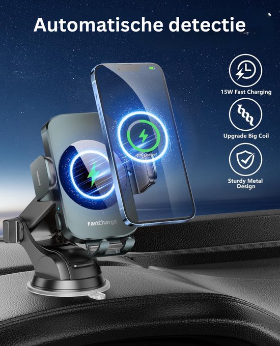 Ultra Instinct Telefoonhouders Auto met Draadloos Opladen - Voorruit ...