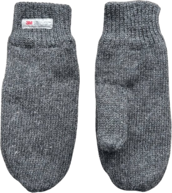 Dames wanten - Winter want - Thinsulate - Wol - Grijs - One size | bol