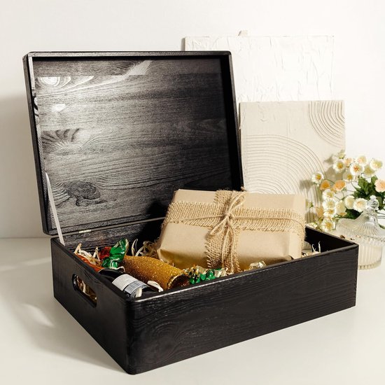 Houten Box - Documenten bewaren - Perfecte maat - 1 stuk - Natuurlijk ...