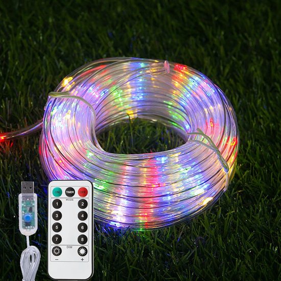 USB-aangedreven led-lichtslang - decoratie verlichting - 100 led's ...