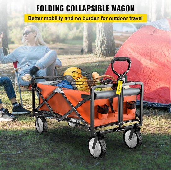 Deeper Festival Trolley - Adjustable Handlebar - Removable Awning ...