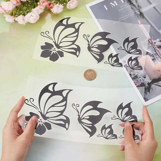 2 vellen vlinder auto sticker set - waterdichte vinyl stickers voor ...