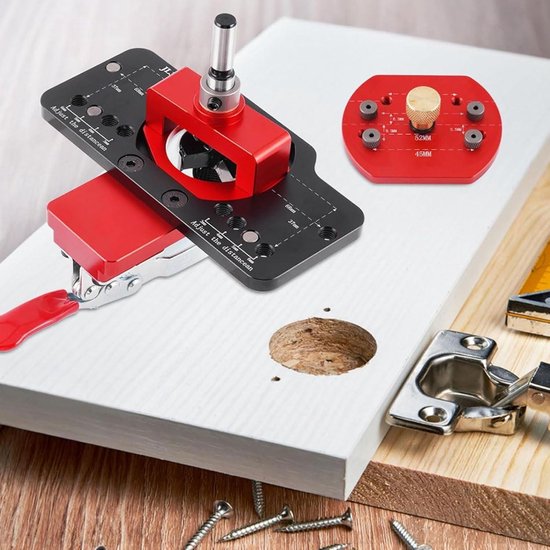 35mm potscharnier boorsjabloon - verborgen kastscharnier boormal voor ...