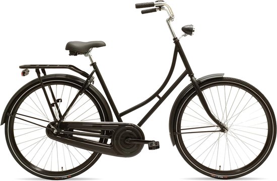 Cortego Omafiets Deluxe Mat-zwart 28 Inch - Damesfiets - Stadsfiets ...