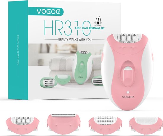 VOGOE 4-in-1 Epilator - Epileerapparaat dames - Elektrische Eeltverwijderaar -... | bol