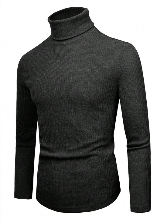 Coltrui Heren - Basic Turtleneck Sweater - Warme Slim Fit - Maat M ...