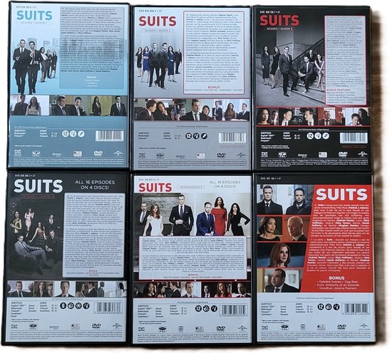 Suits - Seizoen 1 t/m 6 - ( 6 aparte dvd boxen) (Dvd), Gabriel Macht | Dvd's | bol