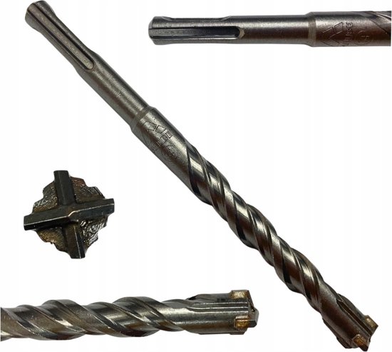 SDS+ 10 x 210 MM / 10-delige SDS+ betonboor set / cross 4 snijder ...