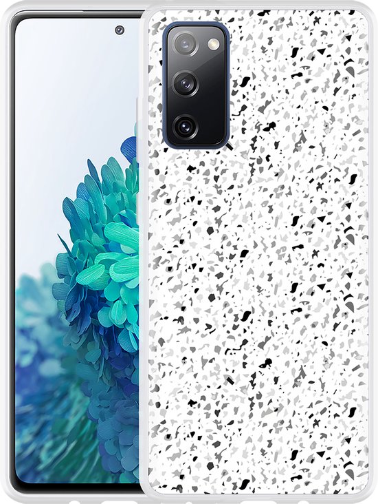 Cazy Hoesje geschikt voor Samsung Galaxy S20 FE - Terrazzo Look | bol