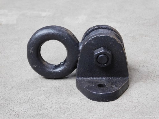 Beweegbare Plafondhaak - Zwart - 120 x 110 mm - IJzer | bol