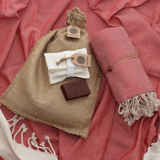 Kerstcadeau Pakket BUNDEL x 5 Bad & Lichaam - Herringbone Rood ...