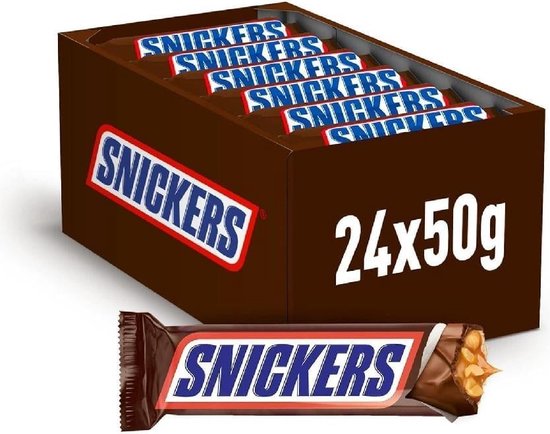 Snickers Chocoladereep 24x50 gr - Snicker Chocolade Snoep Tony ...