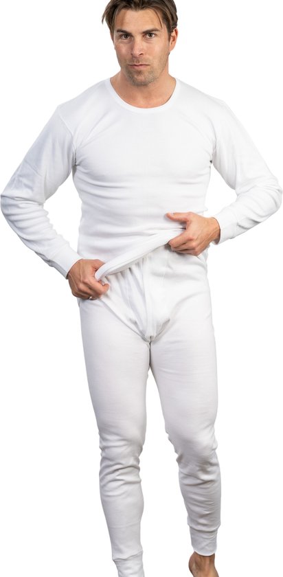 HL Tricot - Borstrok lange mouw wit - Maat 3XL - Mannen - wit - | bol