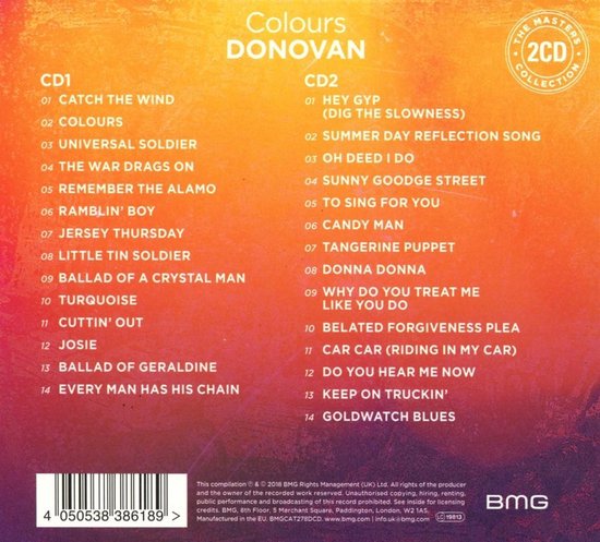 Colours, Donovan | CD (album) | Muziek | bol.com
