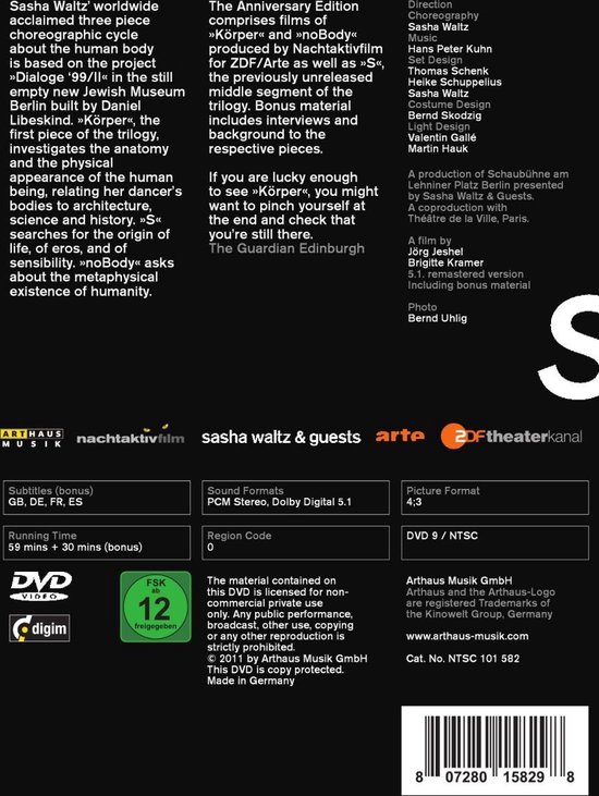 Korper, Sasha Waltz, Sasha Waltz | Muziek | bol.com