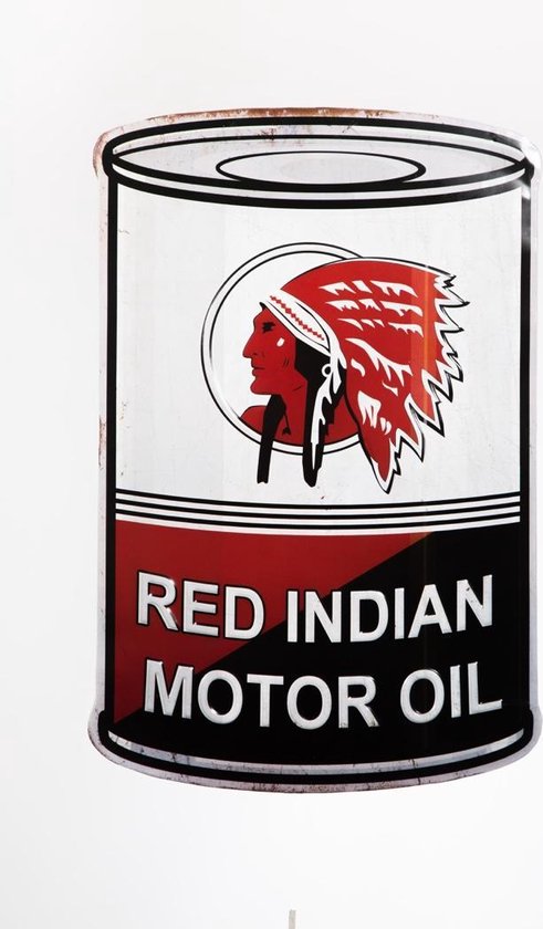 Signs-USA Red Indian - gasoline & motor oil - barrel olievat - retro ...