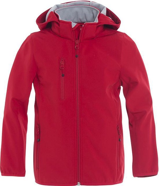 Clique Basic Softshell jacket junior rood 150-160 | bol.com