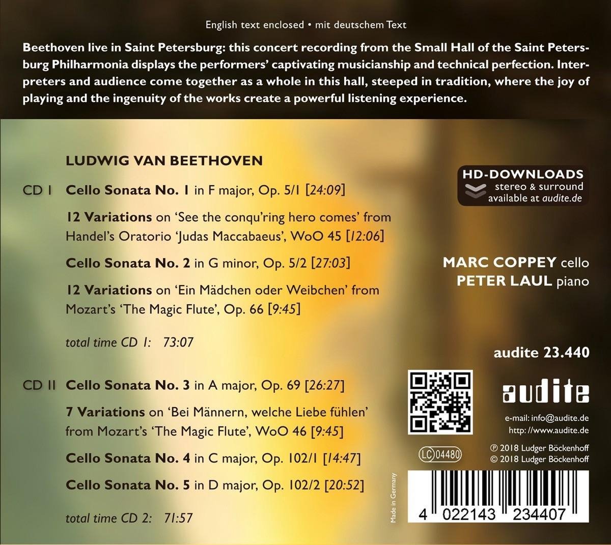 Marc Coppey And Peter Laul - Complete Works For Cello & Piano (2 CD ...