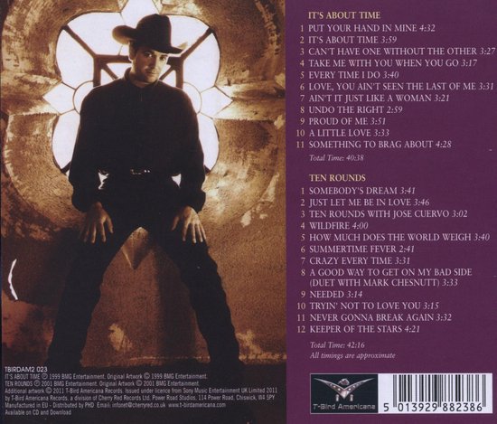 It's About Time/Ten Rounds, Tracy Byrd | CD (album) | Muziek | bol
