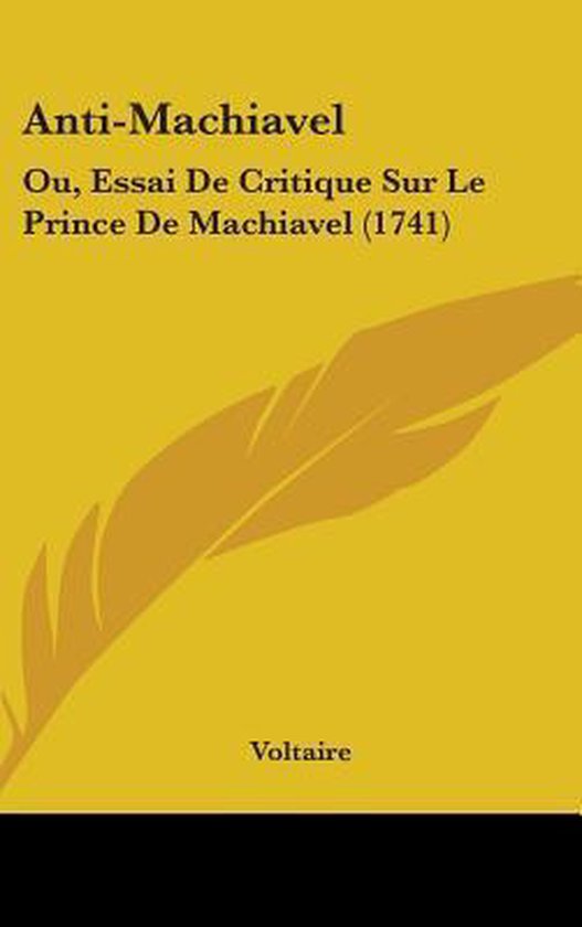 Anti-Machiavel, Voltaire | 9781104069889 | Boeken | bol.com