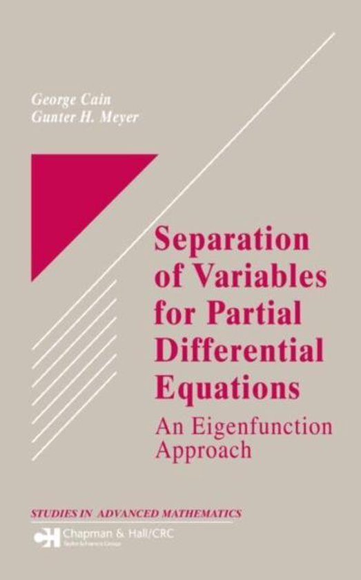Separation of Variables for Partial Differential Equations | 9781584884200 | George... | bol.com