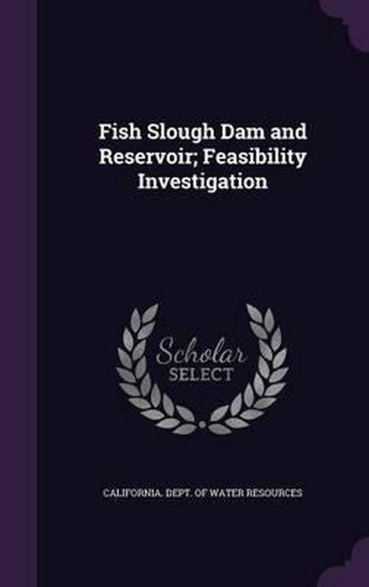 Fish Slough Dam and Reservoir; Feasibility Investigation ...